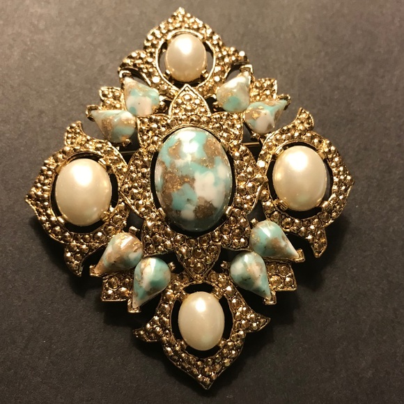 Sarah Coventry | Jewelry | Vtg Signed Sarah Coventry Brooch Pendant ...
